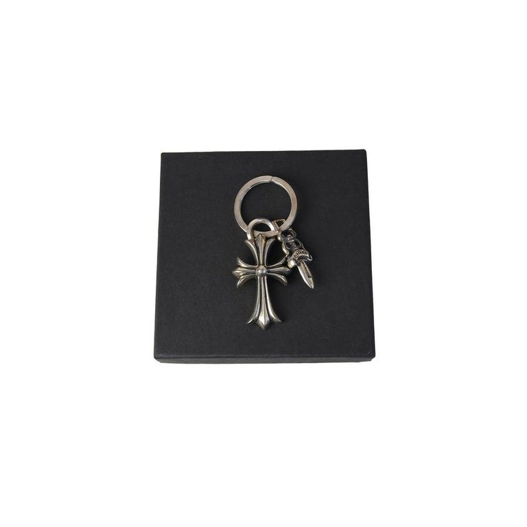 Chrome Hearts Cross And Dagger Key Ring Silver at 1stDibs