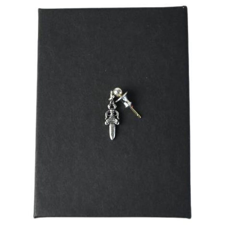 Chrome Hearts Dagger Drop Earring Silver at 1stDibs | chrome hearts ...
