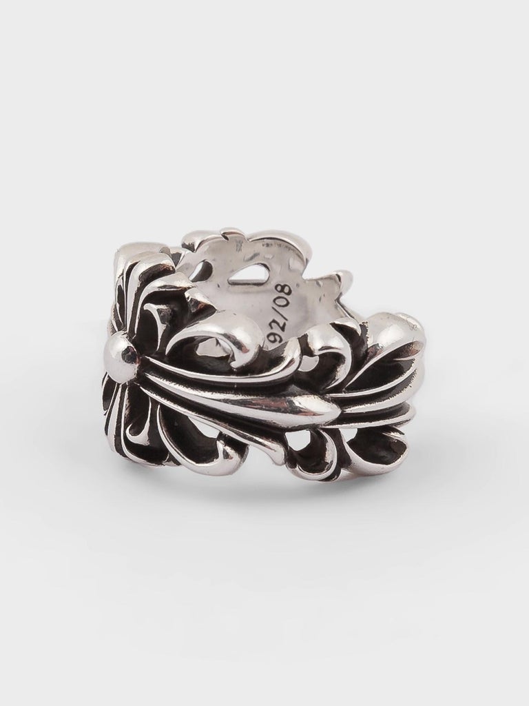 Chrome Hearts Double Floral Ring For Sale at 1stDibs