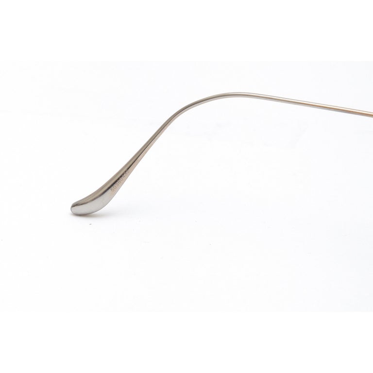 CHROME HEARTS Eyeglass Frames JEJE SPOT Navy Blue Gold Arms Eyewear For ...