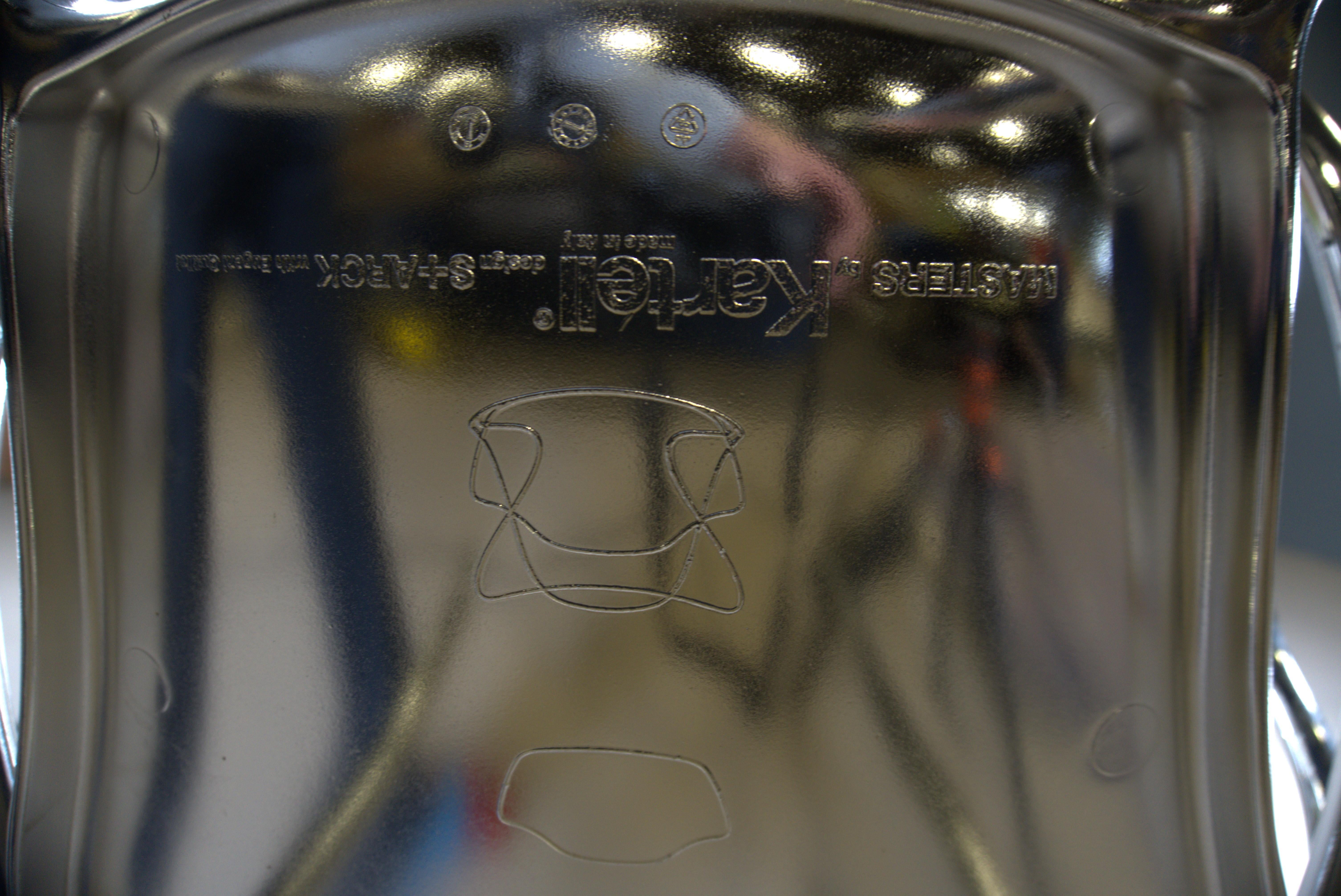 Chrome Kartell Masters Chairs by Philippe Stark For Sale at 1stDibs