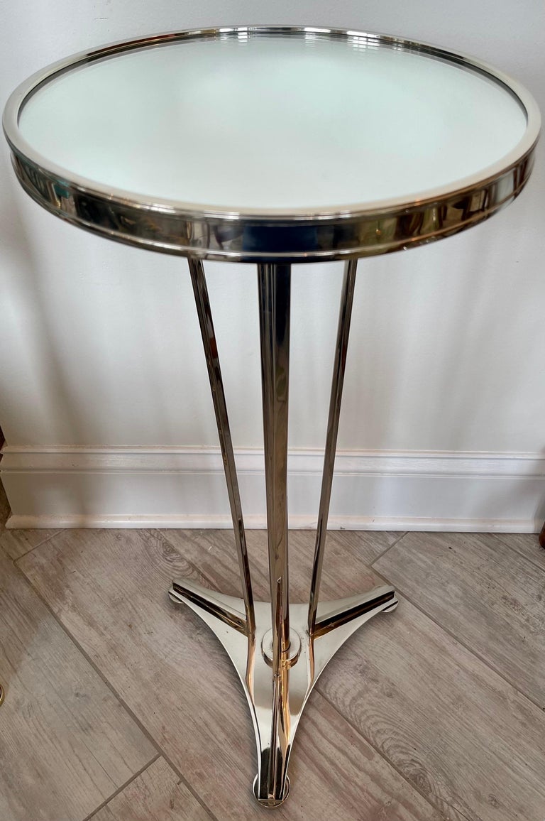 Chrome and Mirrored Top Deco Style Martini Table For Sale at 1stDibs ...