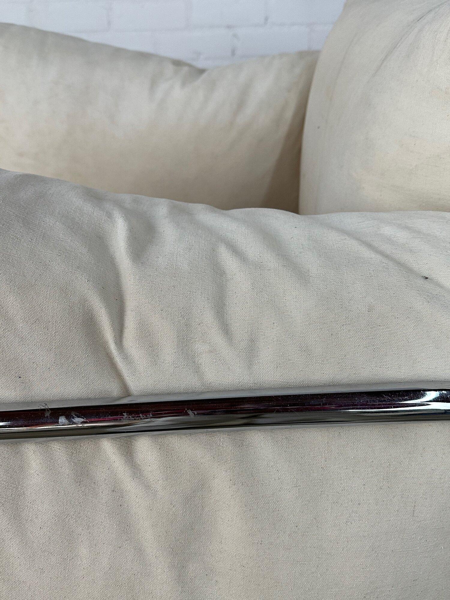 Chrome Pillow Chair at 1stDibs