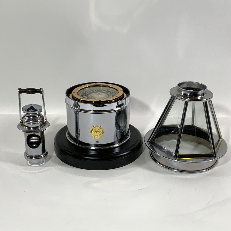 Chrome Plated Skylight Yacht Binnacle at 1stDibs