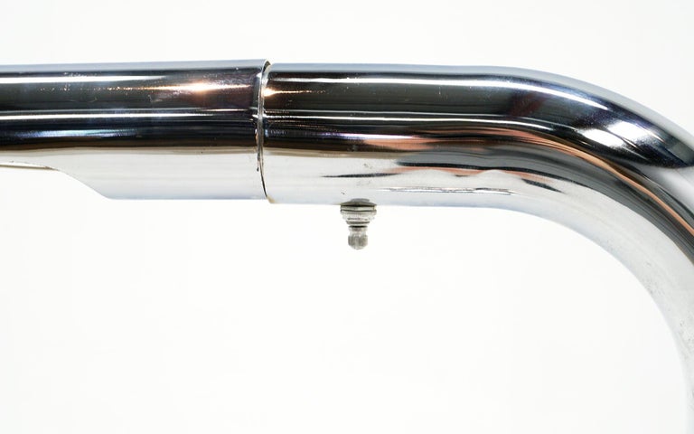 Chrome Right Angle Floor Lamp by Robert Sonneman For Sale at 1stDibs