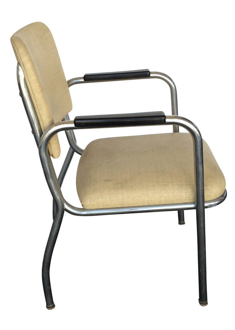 Chrome Round Tubular Armchair by Royal Metal For Sale at 1stDibs ...