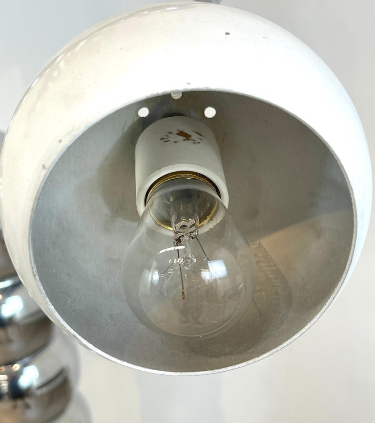 Chrome Stacked Ball Articulated Robot Floor Lamp Attributed to George ...