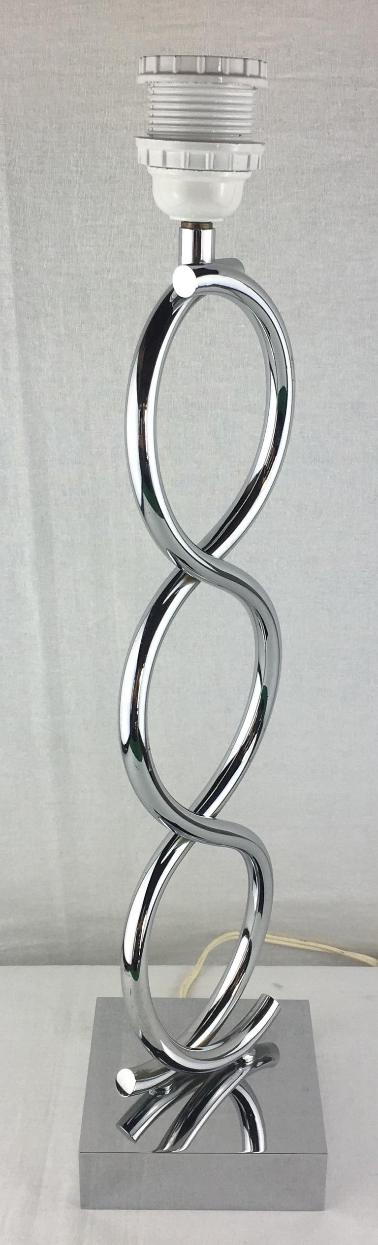 Chrome Table Lamp For Sale at 1stDibs