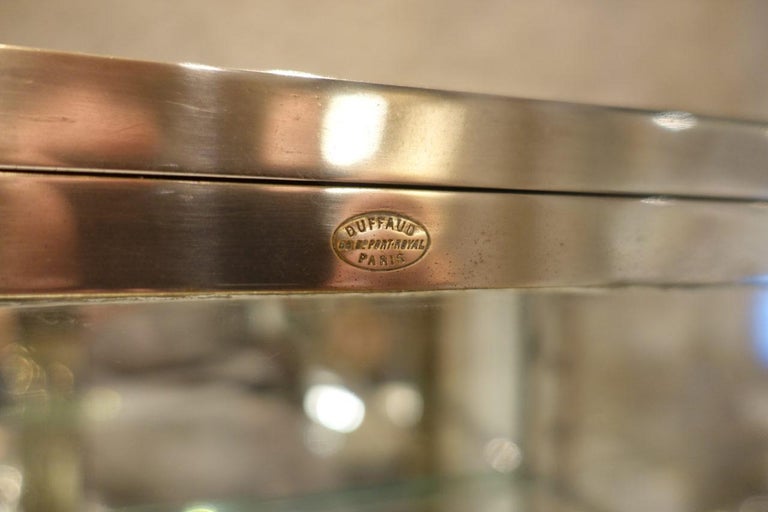 Chrome Wall Display Cabinet at 1stDibs