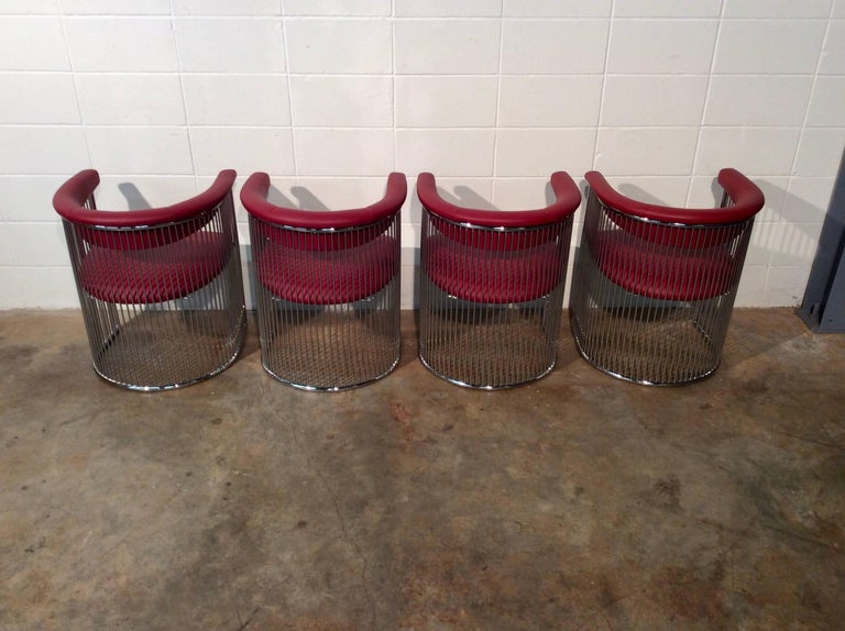 Chrome Wire Dining Set Designed by Arthur Umanoff for Contemporary ...