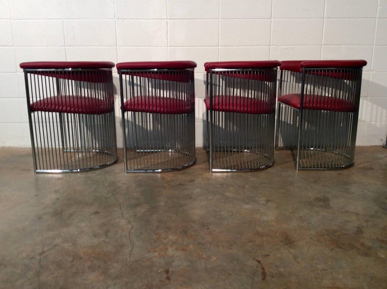 Chrome Wire Dining Set Designed by Arthur Umanoff for Contemporary ...