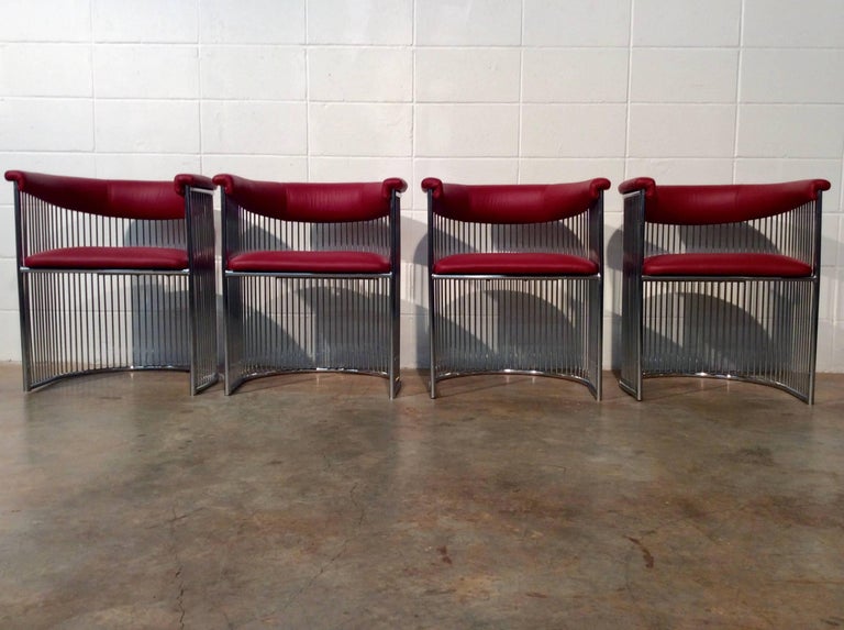 Chrome Wire Dining Set Designed by Arthur Umanoff for Contemporary ...