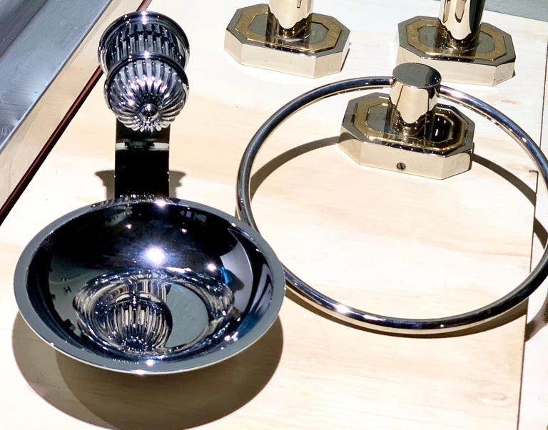 Chromed Bronze Prestige Soap Dish, Wall-Mount Catch-All Basin by ...