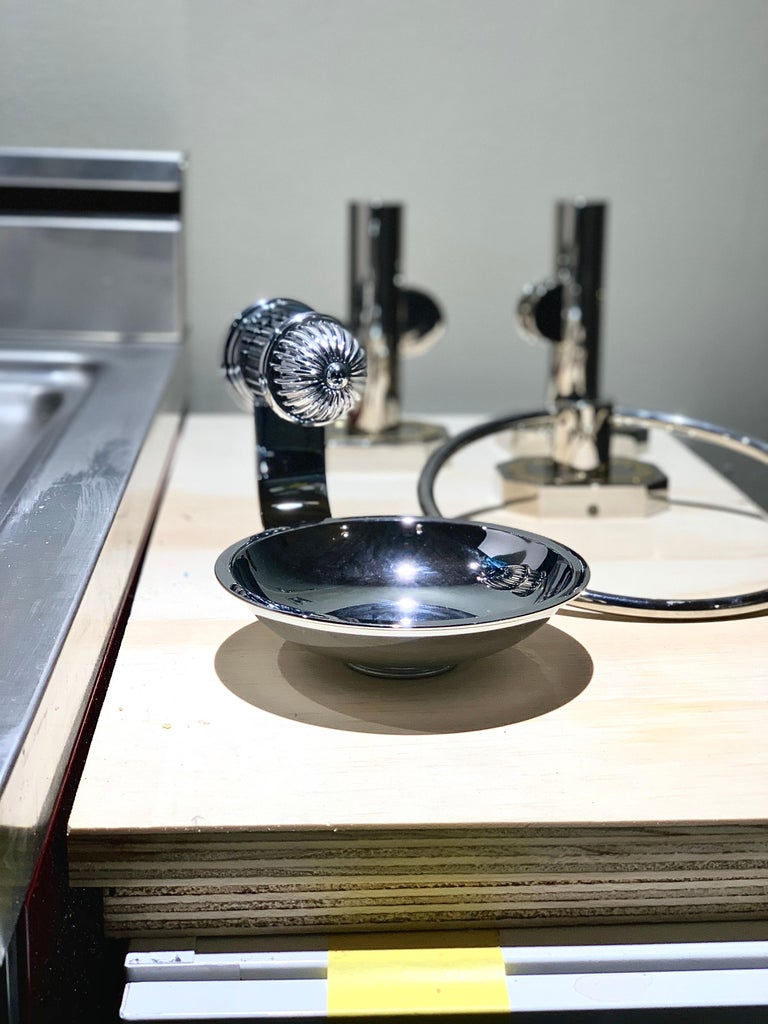 Chromed Bronze Prestige Soap Dish, Wall-Mount Catch-All Basin by ...