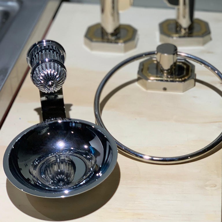 Chromed Bronze Prestige Soap Dish, Wall-Mount Catch-All Basin by ...