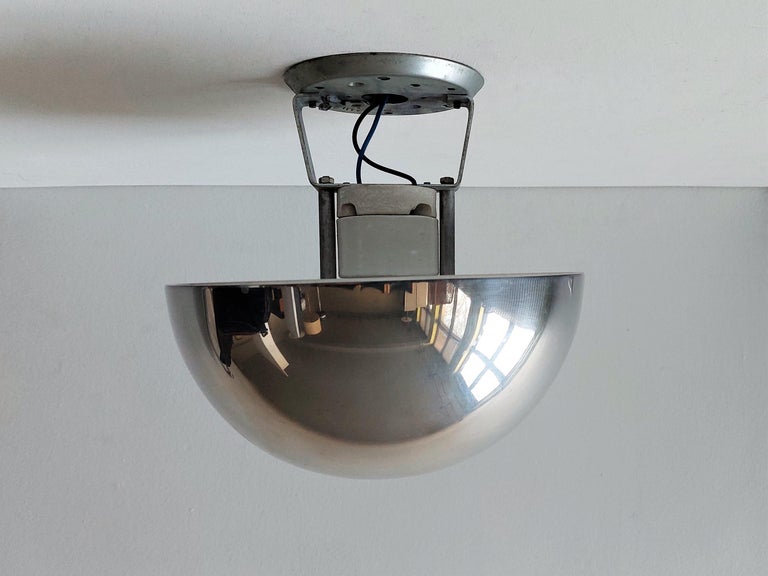 Chromed Flower Pot Ceiling Lamp by Verner Panton for Louis Poulsen ...