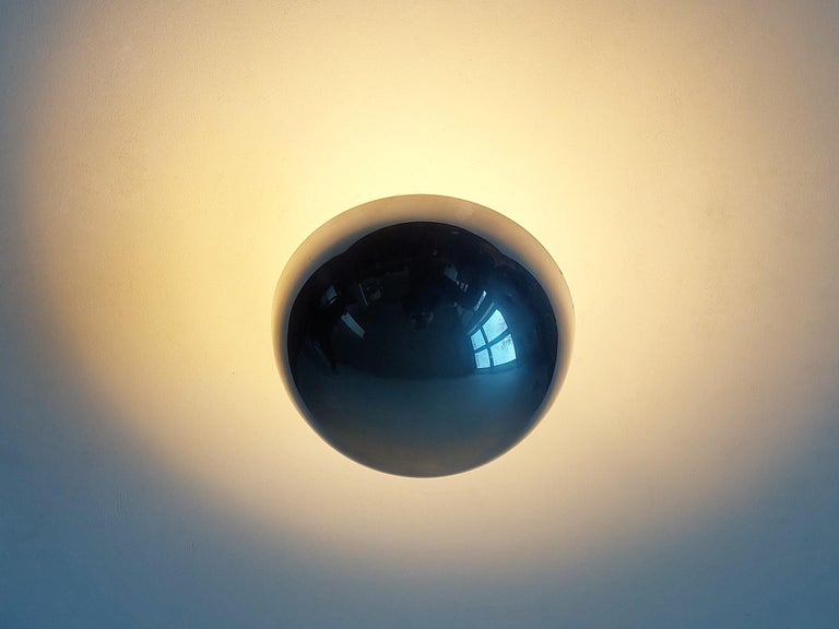 Chromed Flower Pot Ceiling Lamp by Verner Panton for Louis Poulsen ...