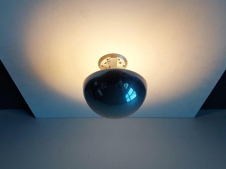 Chromed Flower Pot Ceiling Lamp by Verner Panton for Louis Poulsen ...