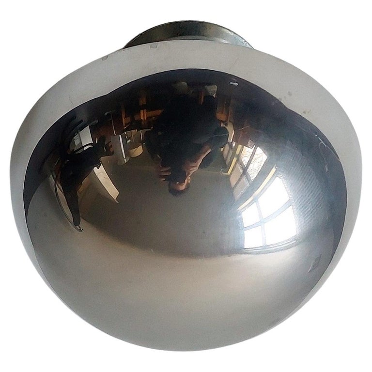 Chromed Flower Pot Ceiling Lamp by Verner Panton for Louis Poulsen ...