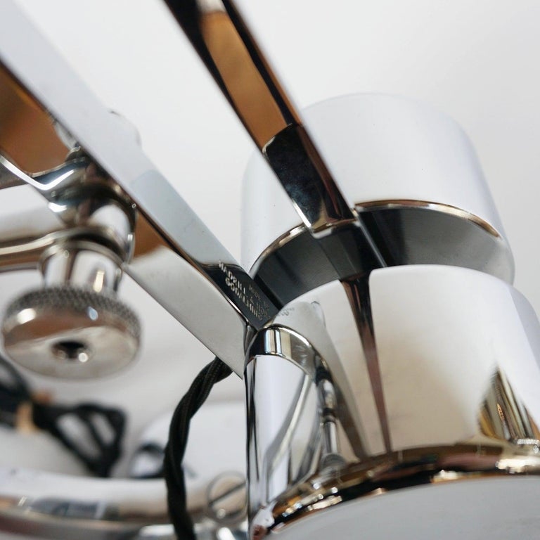 Chromed Metal Desk Lamp by Hadrill and Horstmann Circa 1950 For Sale at ...