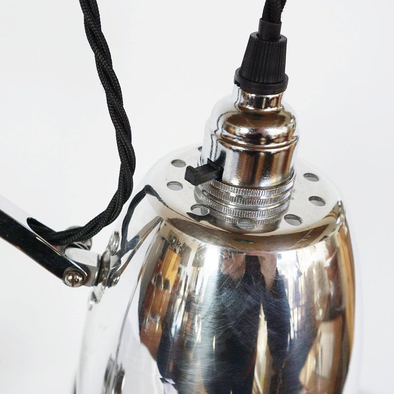 Chromed Metal Desk Lamp by Hadrill and Horstmann Circa 1950 For Sale at ...