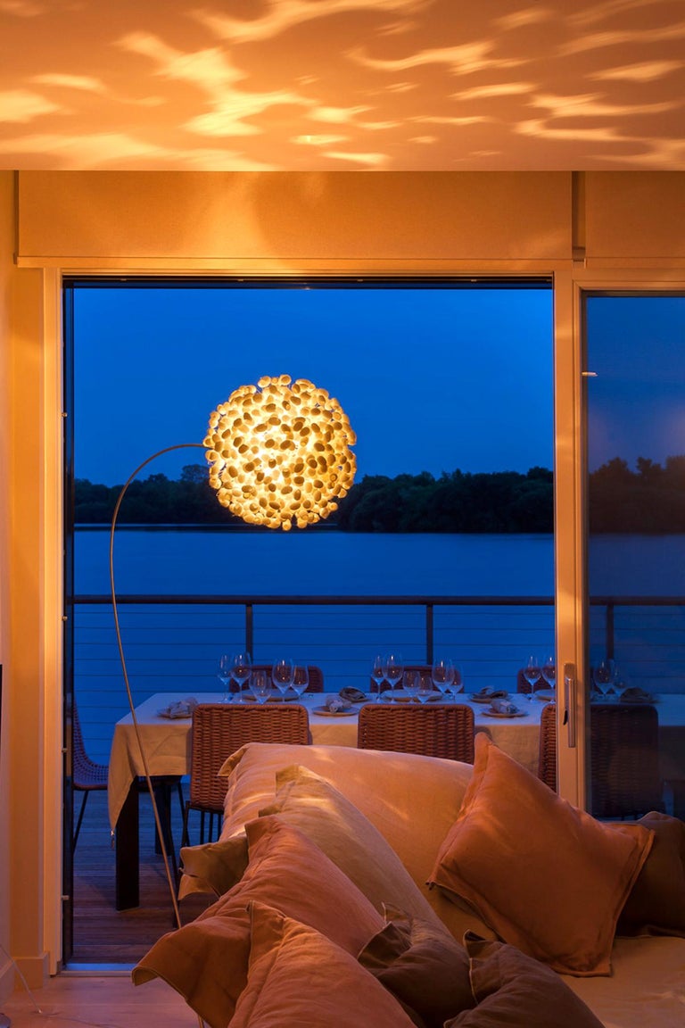 Chrysalis Sky by Ango, Modern Silk Cocoon Floor Lamp For Sale at 1stDibs