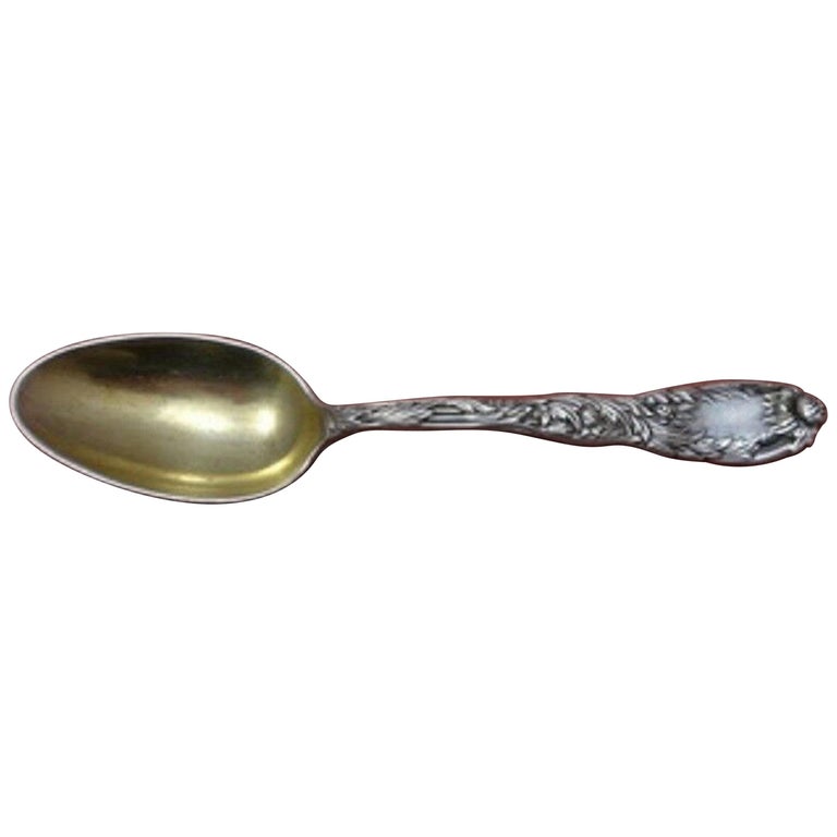 Chrysanthemum by Tiffany and Co. Sterling Silver Pap Spoon Goldwashed 6 ...