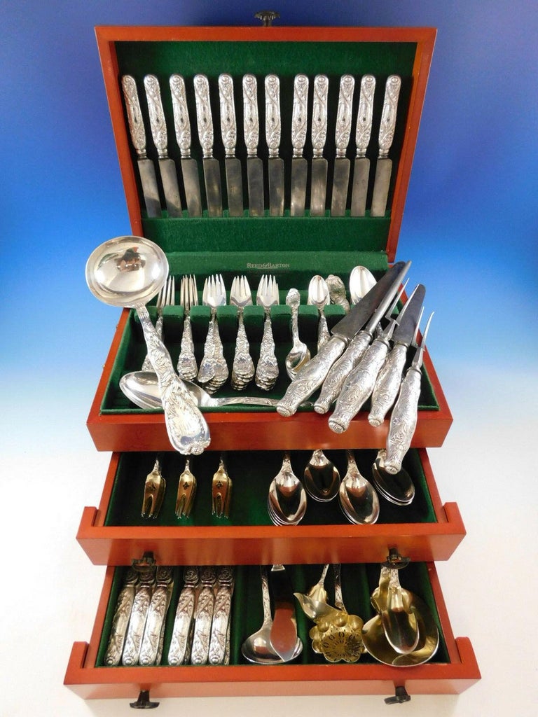 Chrysanthemum by Tiffany and Co. Sterling Silver Flatware Set Service ...