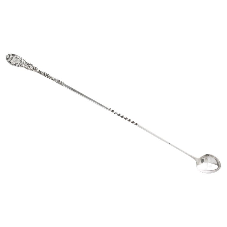 Chrysanthemum by Tiffany Sterling Silver Claret Ladle Twist Handle For ...