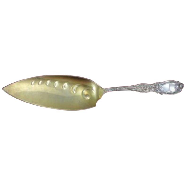 Antique Art Nouveau Sterling Silver Fish Server with Gold Wash Blade ...