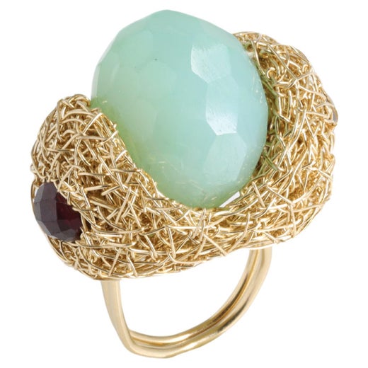 Rose Gold Black Raw Tourmaline Cocktail Ring by Sheila Westera in Stock ...