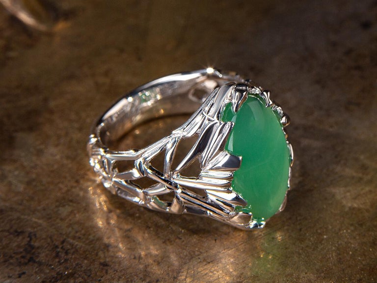 chrysoprase ring men