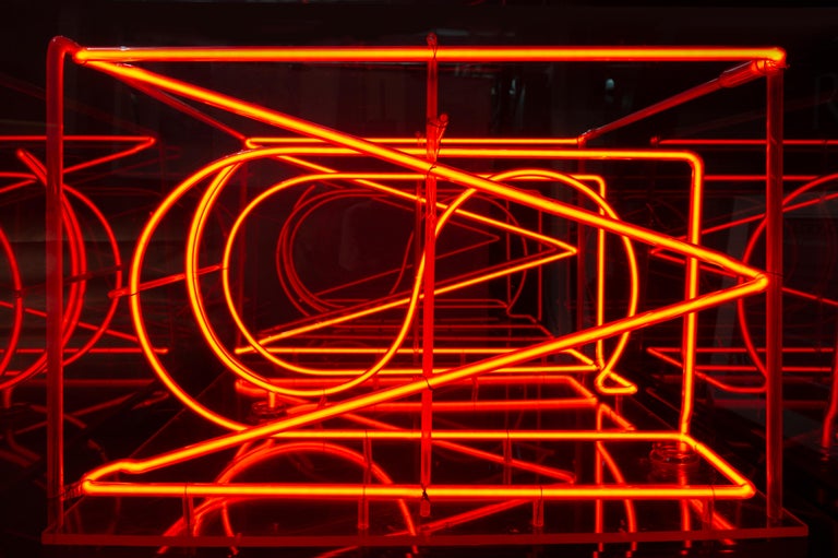 Chryssa Vardea-Mavromichali - U.S.A., Neon Light Box Sculpture by ...