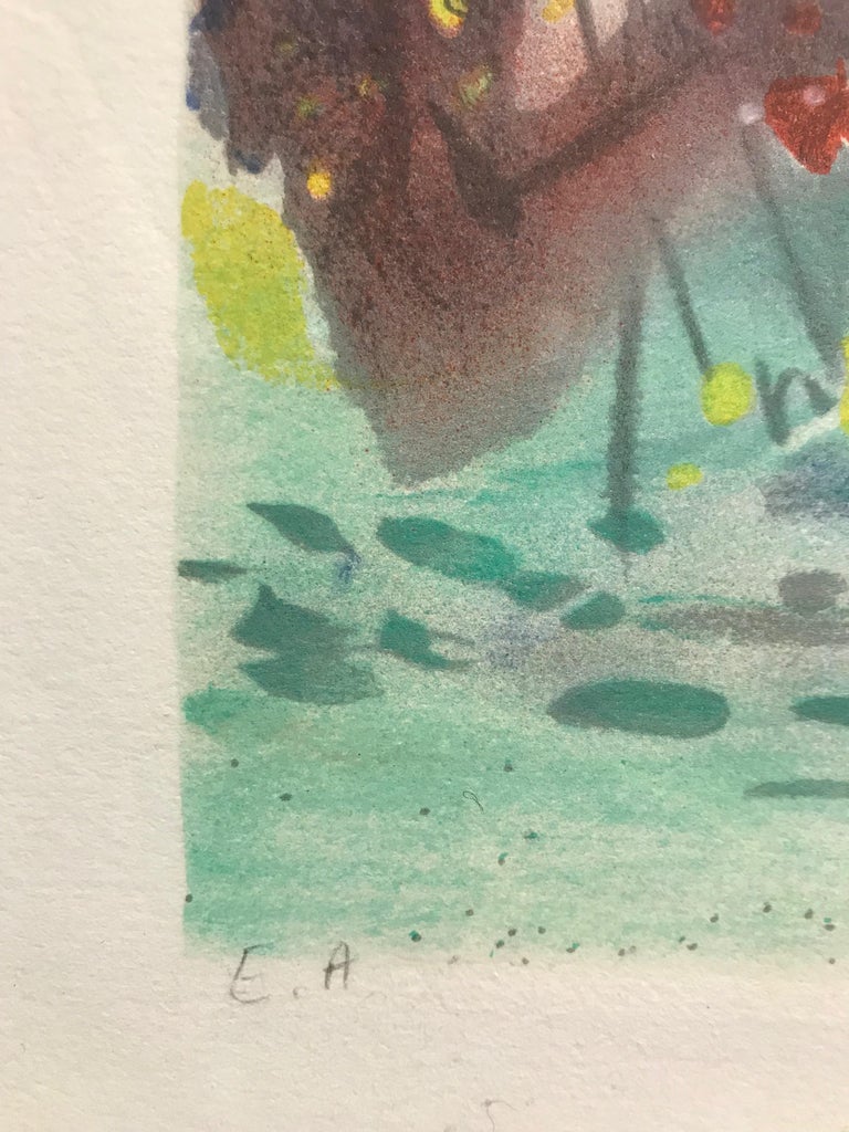Chu Teh-Chun - Museum collection original lithograph by Chu Teh-Chun ...