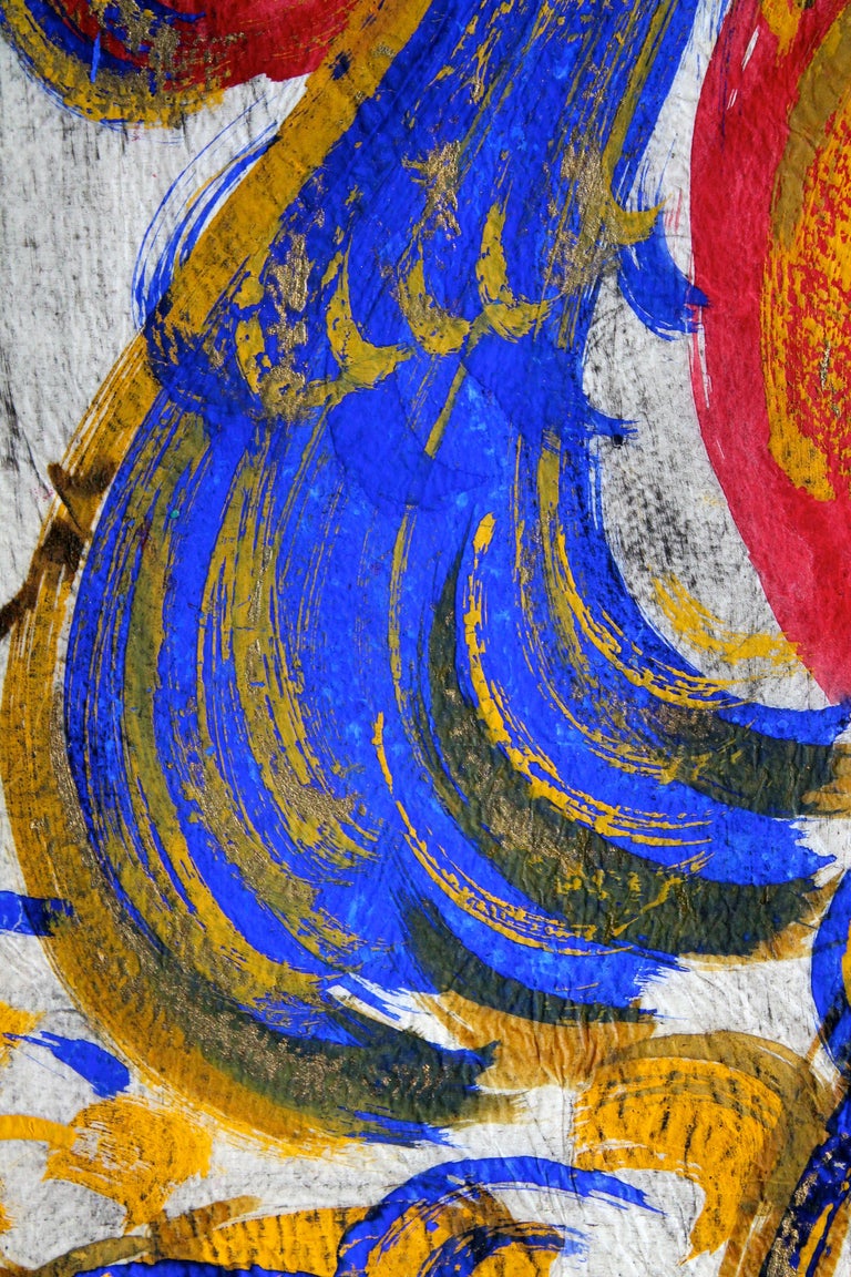'Chucho' Reyes Signed Gouache on Paper of a Colorful Rooster For Sale ...