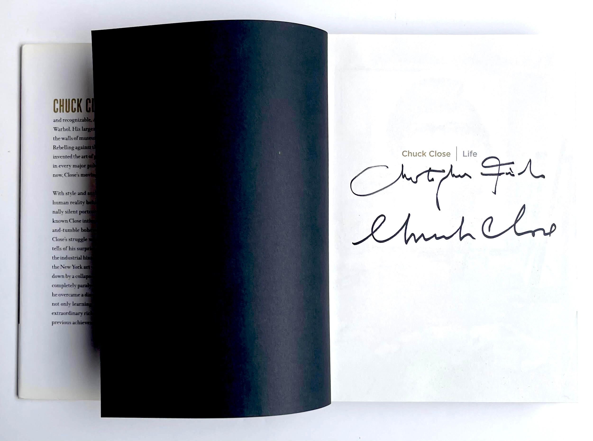 Chuck Close - Book: Chuck Close Life (hand signed by both Chuck Close ...
