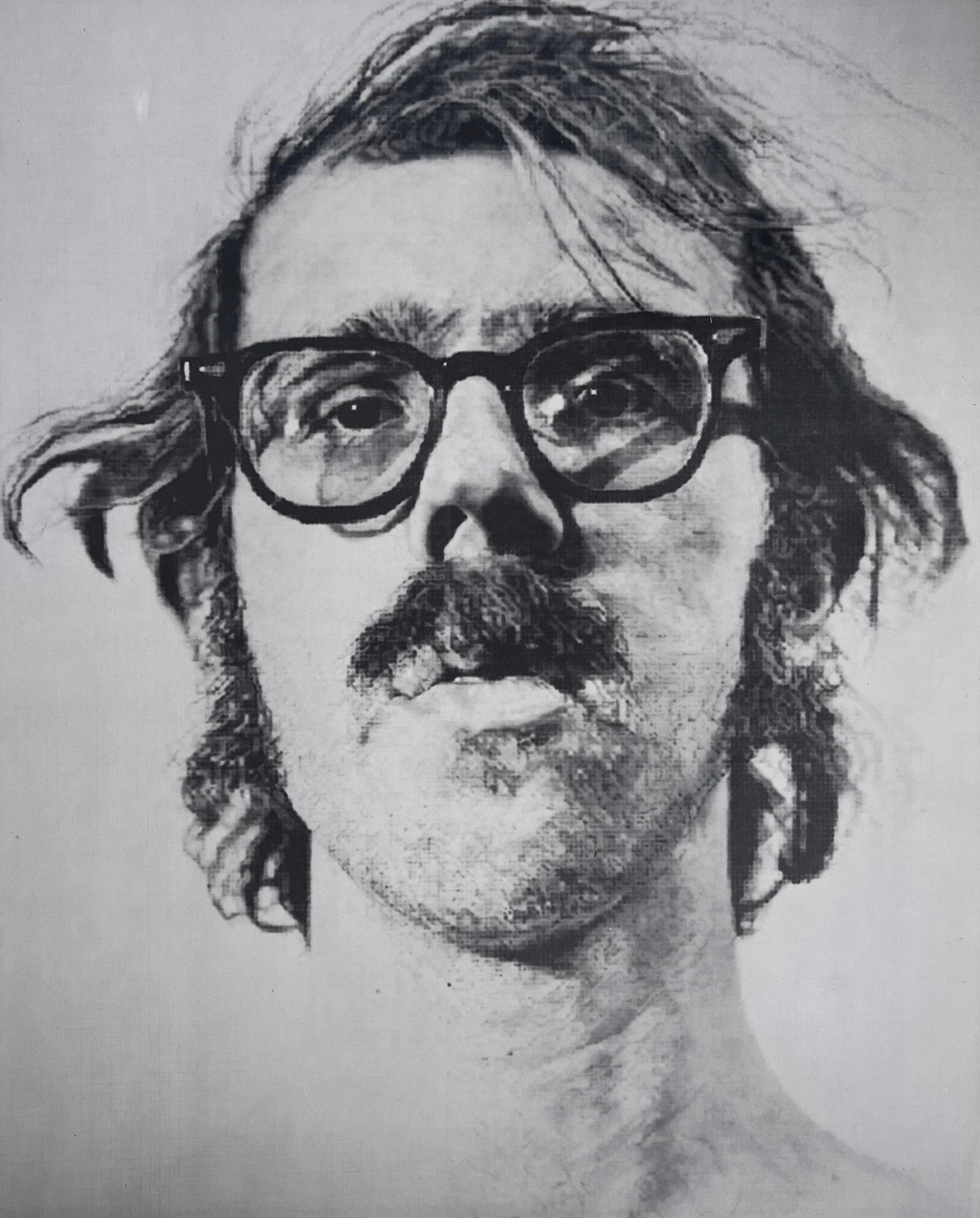 Chuck Close Pencil Drawings