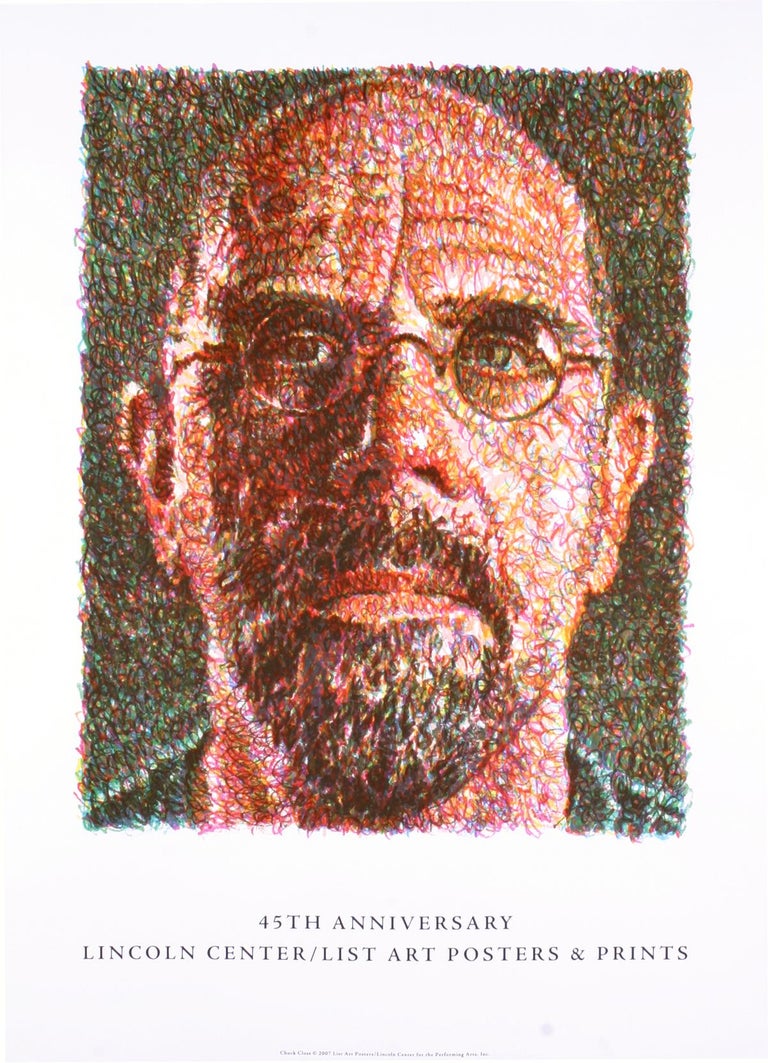Chuck Close - Chuck Close-Self Portrait-42" x 30"-Lithograph-2007 ...