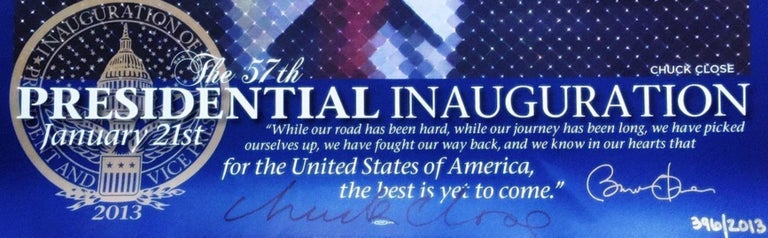 The Presidential Inauguration (Hand signed by Chuck Close) For Sale at ...