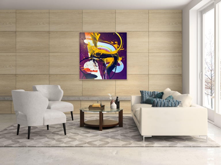 Chuck Hipsher - Alignment, (Abstract Expressionist Painting on Canvas ...