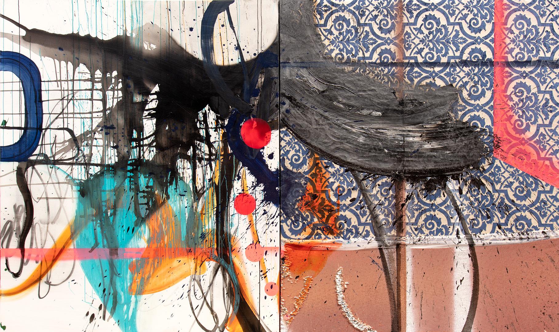 Chuck Hipsher - Love Spin mixed media art abstract painting 2022 For ...