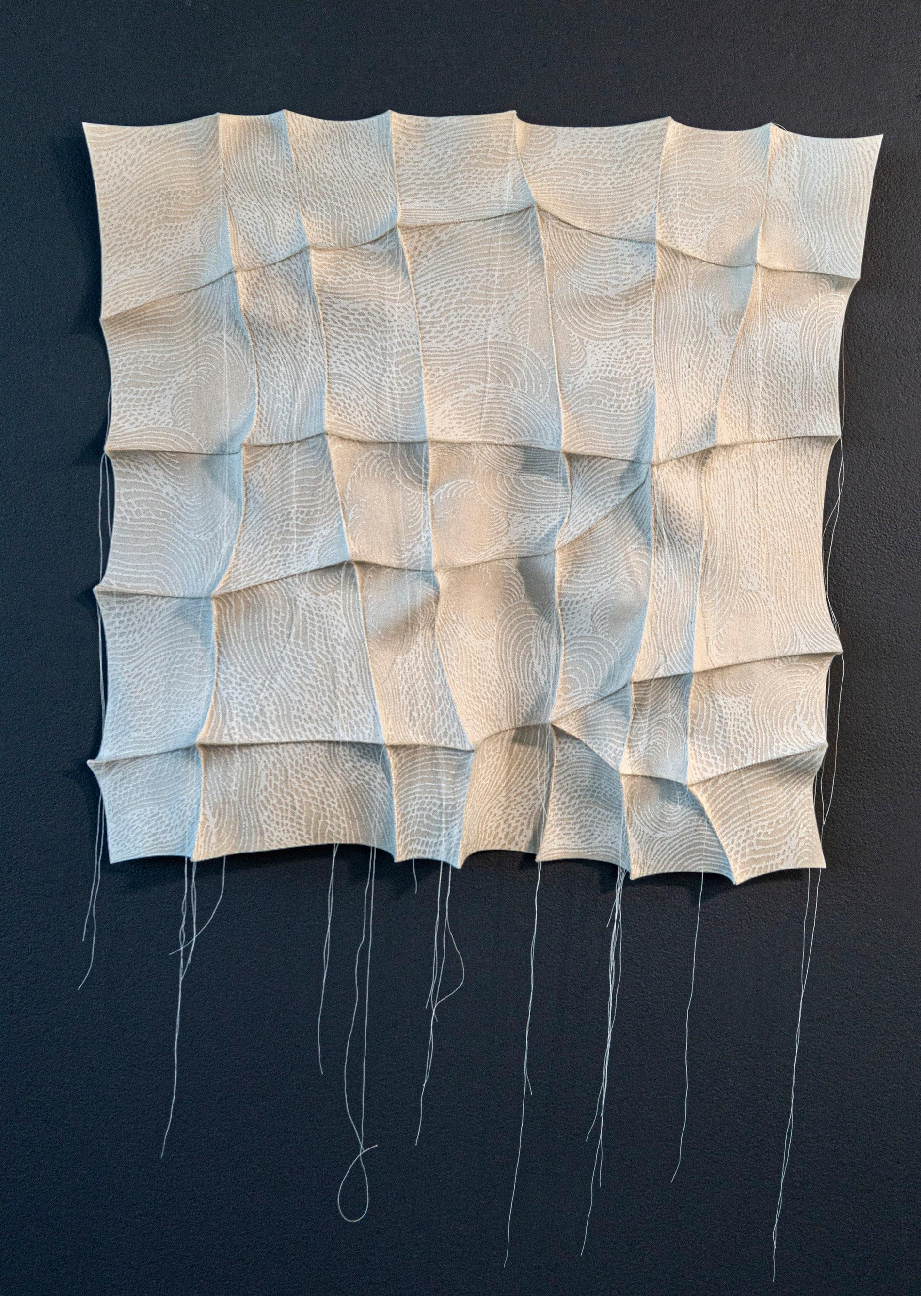 Chung-Im Kim - Sulbing - white, textured, hand painted, abstract, felt ...