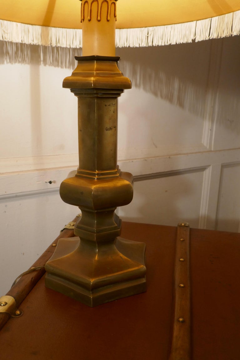 Chunky French Brass Table Lamp at 1stDibs | chunky lamps for sale ...