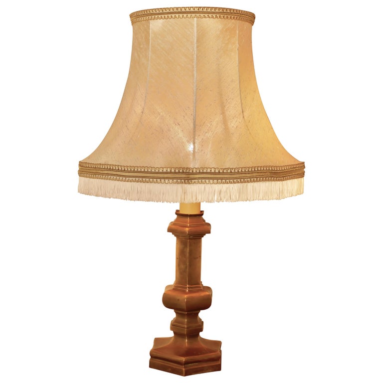 Chunky French Brass Table Lamp at 1stDibs | chunky lamps for sale ...