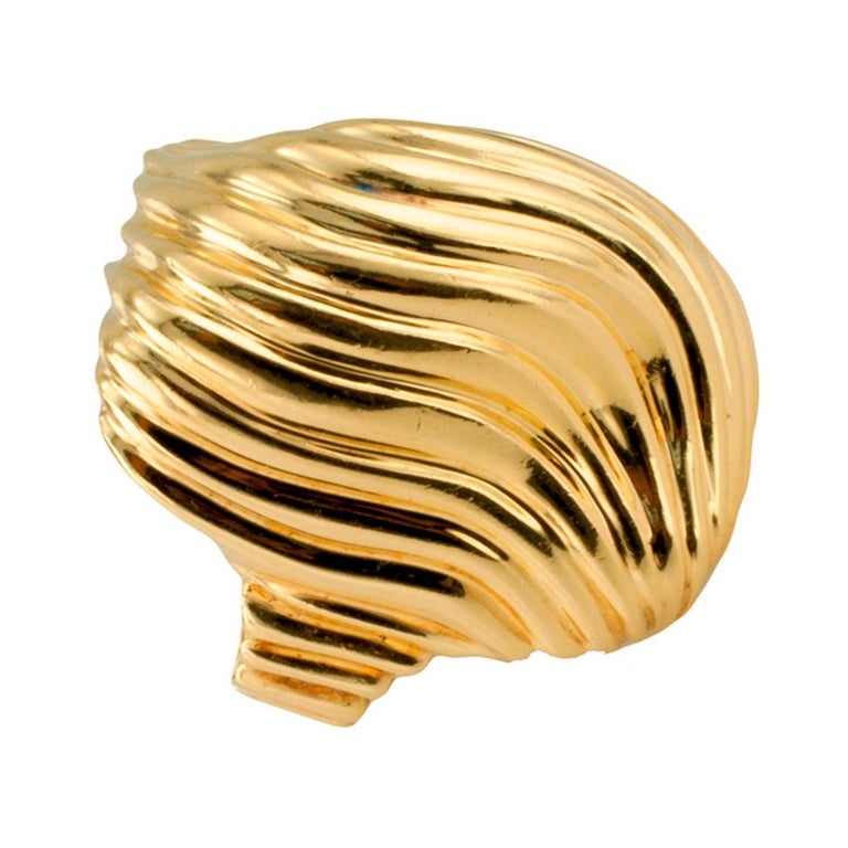 Chunky Yellow Gold Ring For Sale at 1stDibs | chunky gold rings