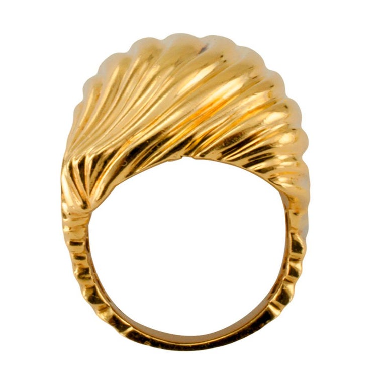 Chunky Yellow Gold Ring For Sale at 1stDibs | chunky gold rings