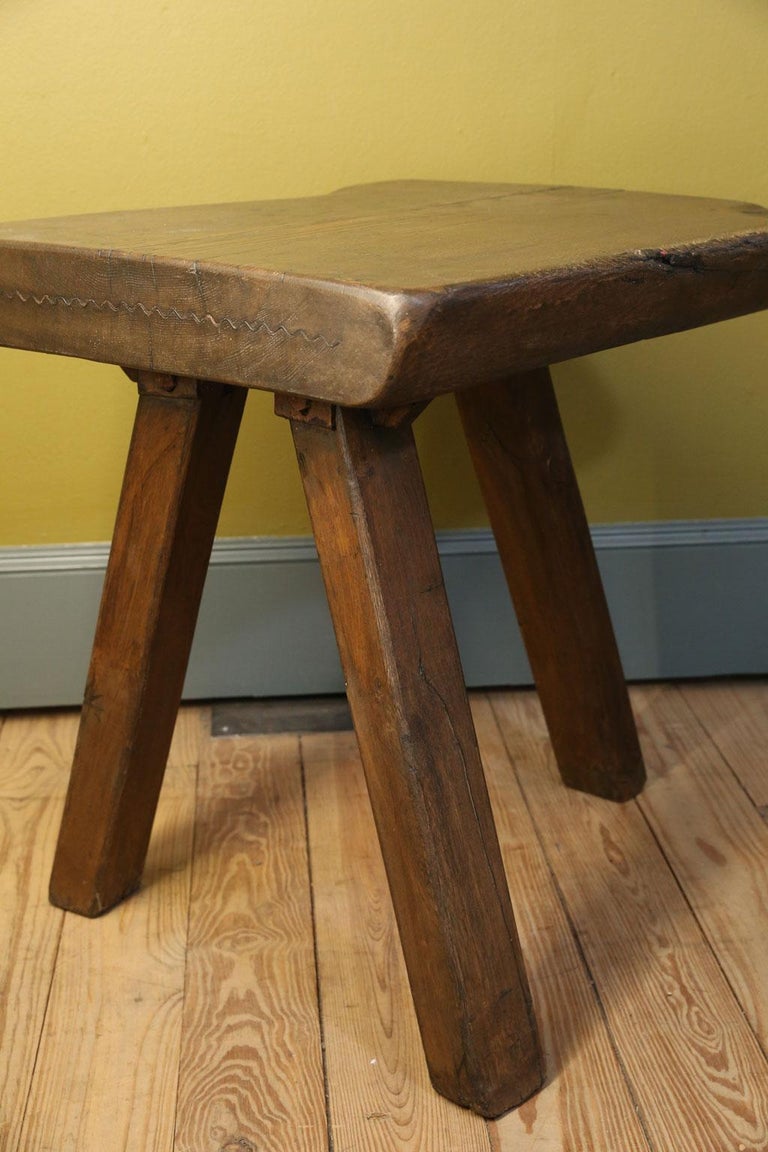 Chunky Massive Side Table or Stool With a Primitive , Rustic Feel For ...