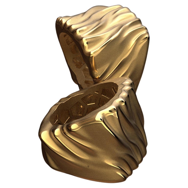 Customizable Chunky Ring in 18k Gold Made in Italy Fine Jewelry by ...