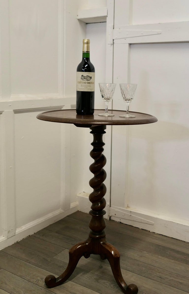 Chunky Victorian Wine Table or Occasional Lamp Table This is a lovely ...