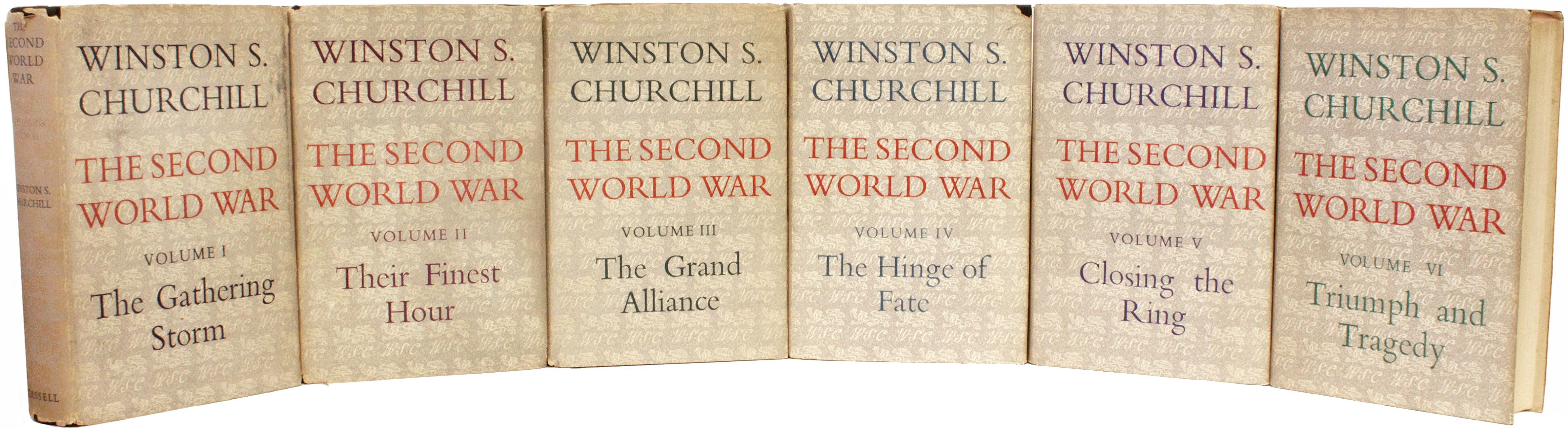 CHURCHILL. The Second World War. ALL FIRST EDITIONS - 6 VOLUMES - WITH THE DJ's For Sale at 1stDibs